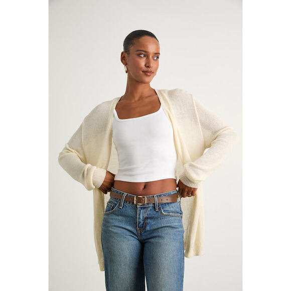 Lulus | Sweaters | Lulus Clean Aesthetic Cream Knit Cardigan Sweater ...